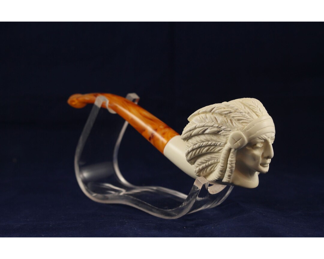 Indian Pipe Aboriginal Pipe Unsmoked Block Meerschaum - Etsy