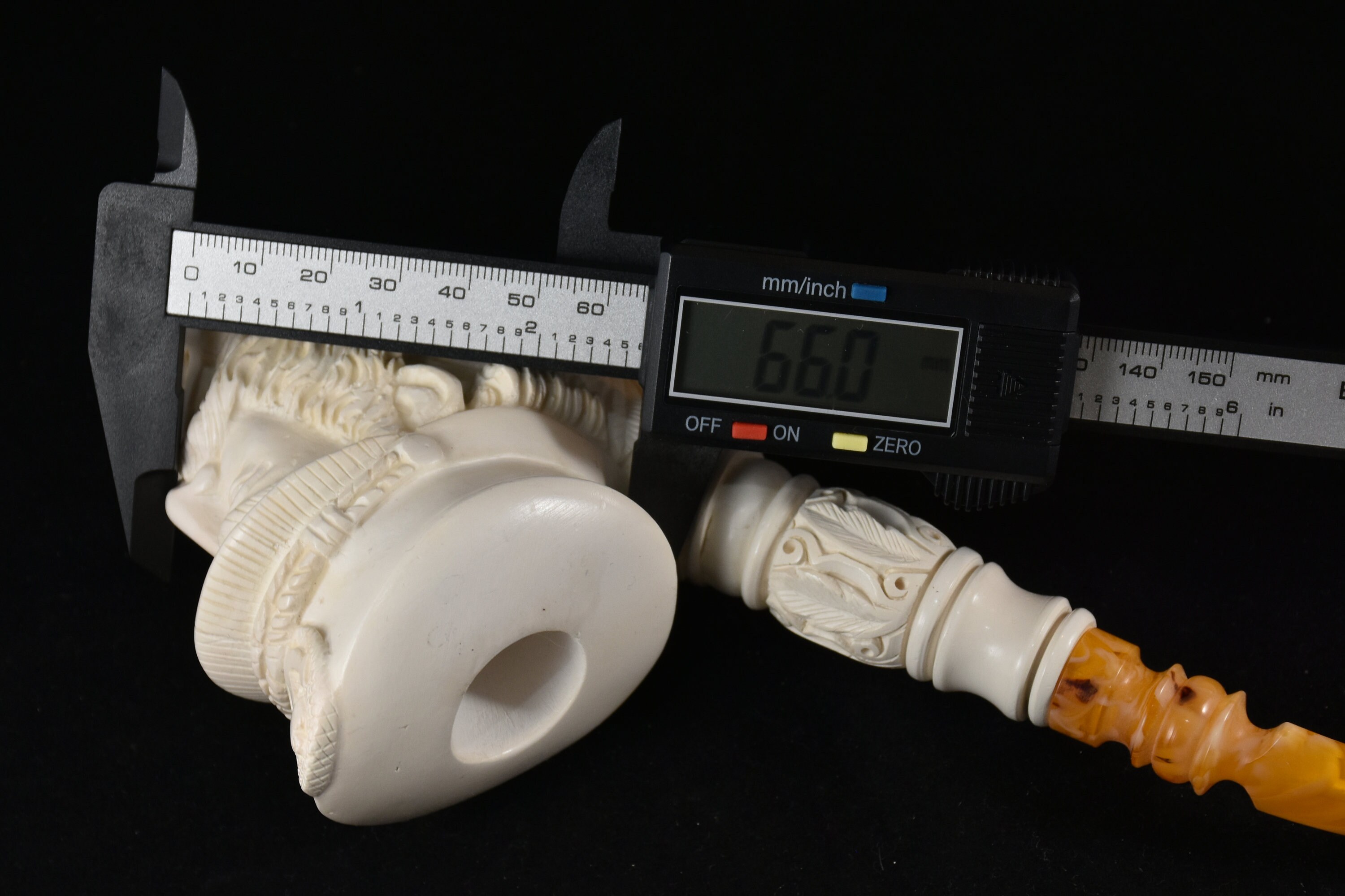 Long Stem Captain Pipe, Personalized Captain Pipe, Meerschaum Pipe ...