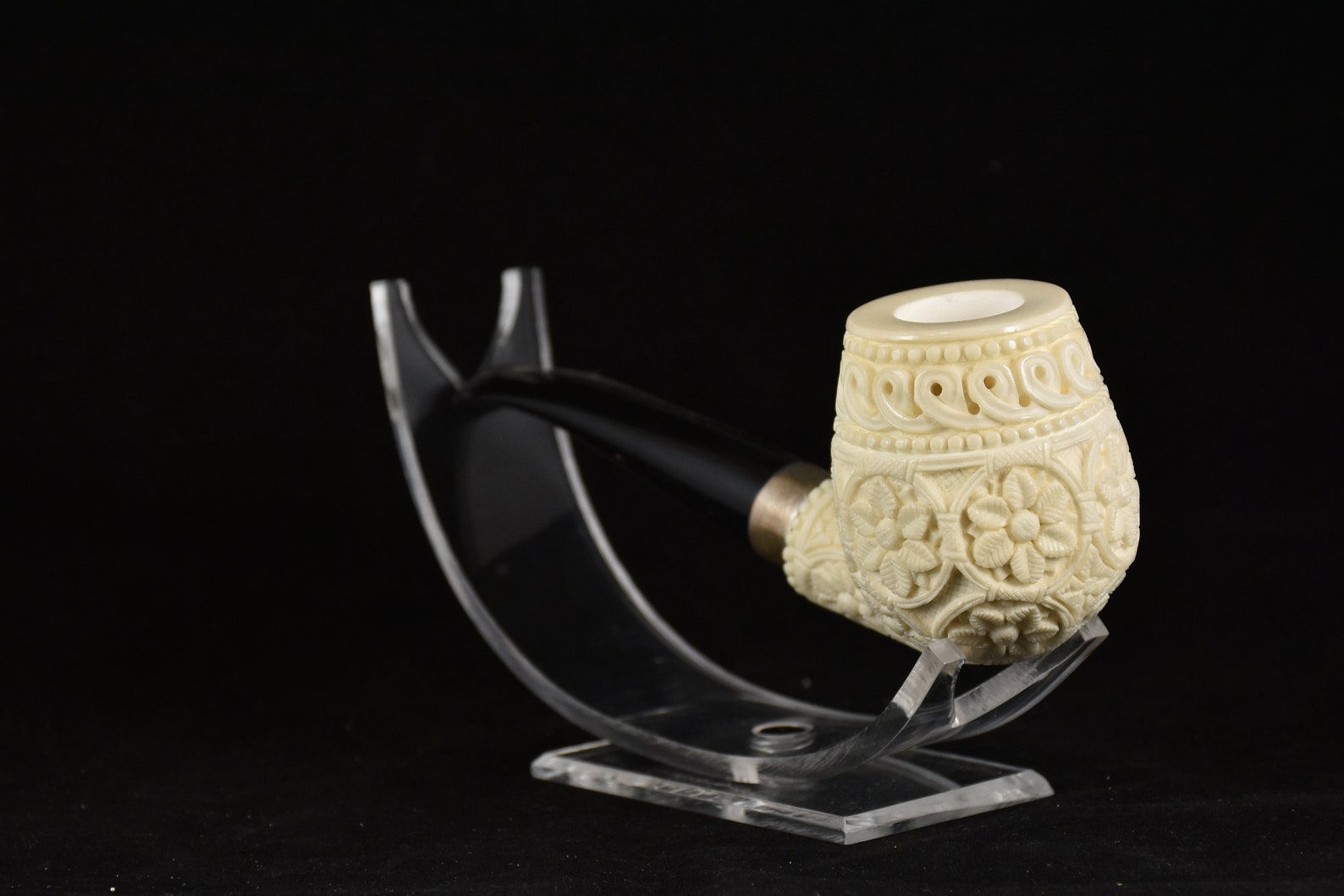 Embossed Floral Meerschaum Pipe Meerschaum Pipe Handmade - Etsy