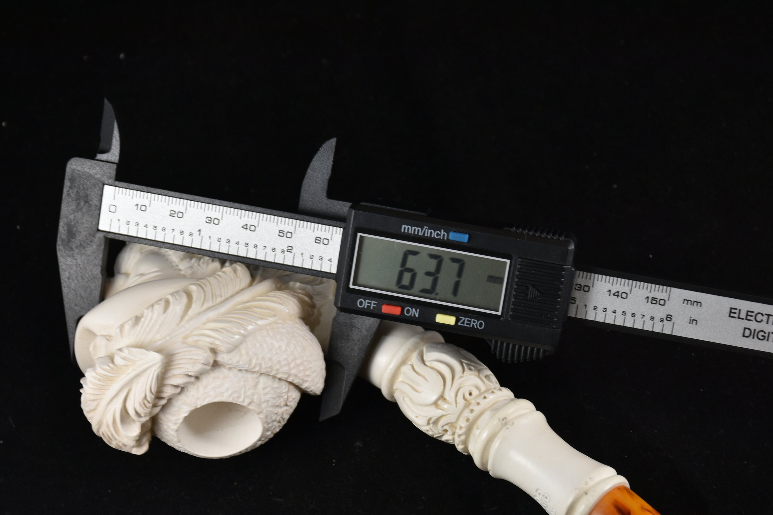 Long Stem Artist Meerschaum Pipe Artist Pipe Unsmoked Block - Etsy