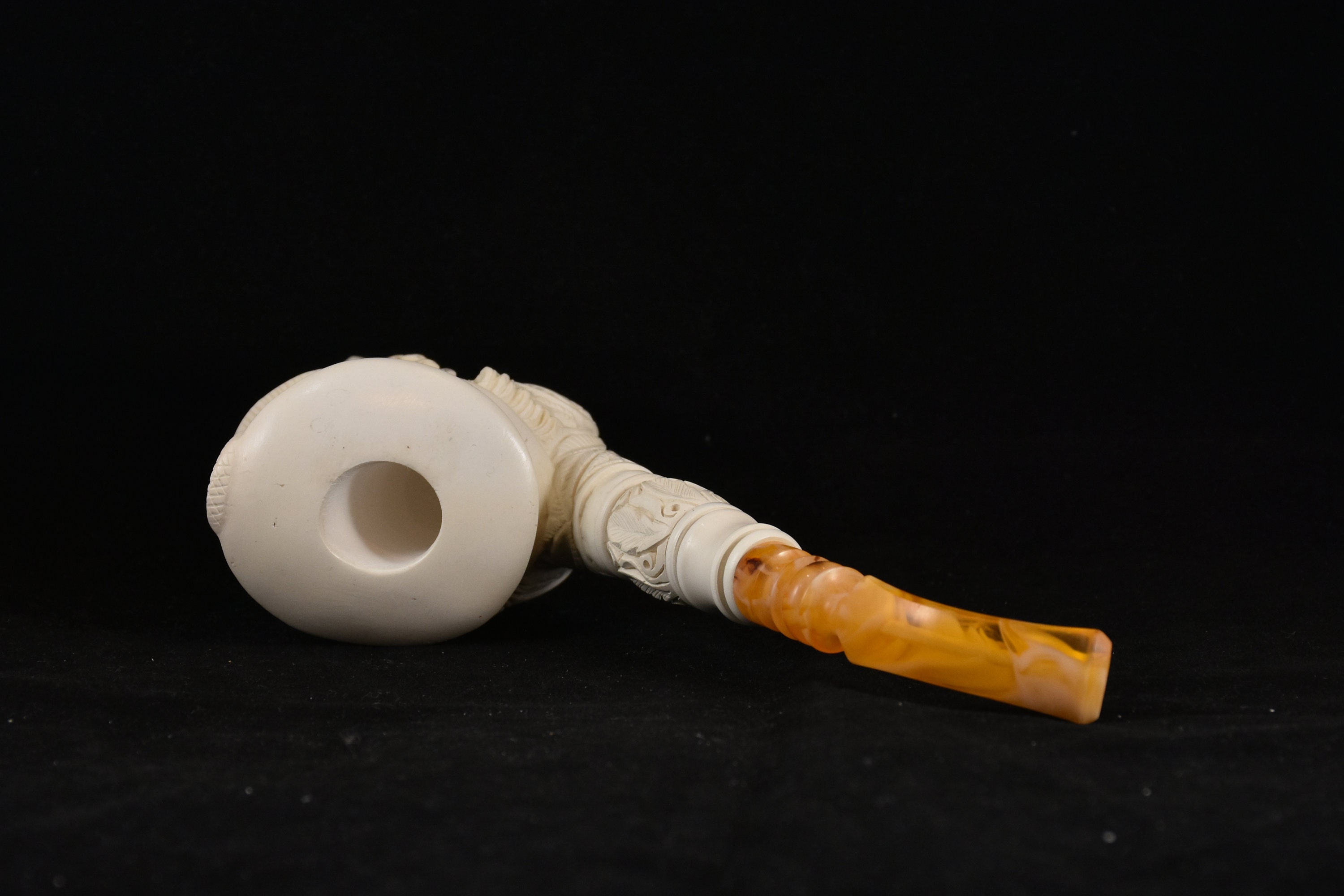 Long Stem Captain Pipe, Personalized Captain Pipe, Meerschaum Pipe ...
