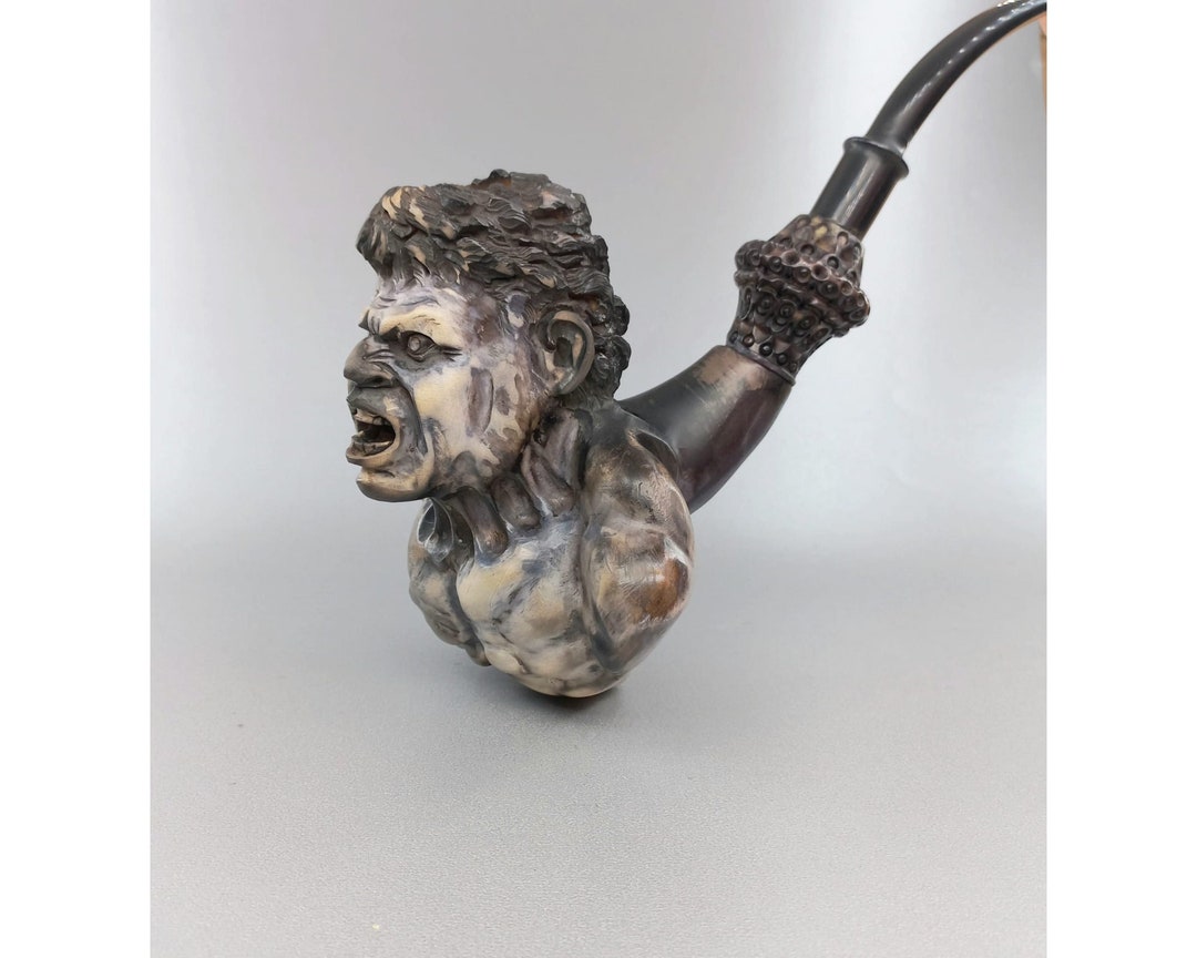 Hulk Meerschaum Pipe Pipe With a Tamper and Bag Hulk Pipe - Etsy
