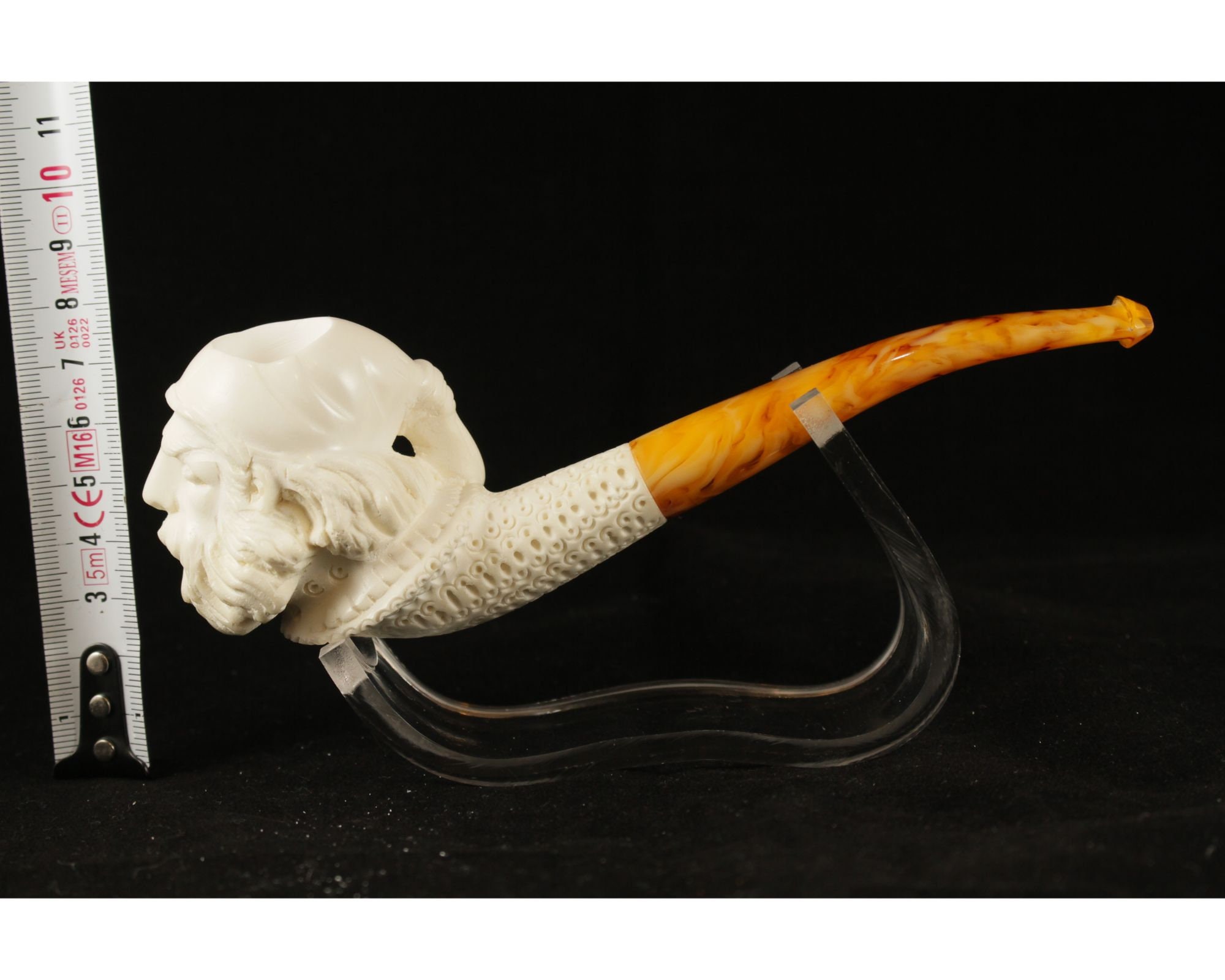 Bearded Man Pipe, Farmer Pipe, Angry Man Pipe, Handmade Meerschaum ...