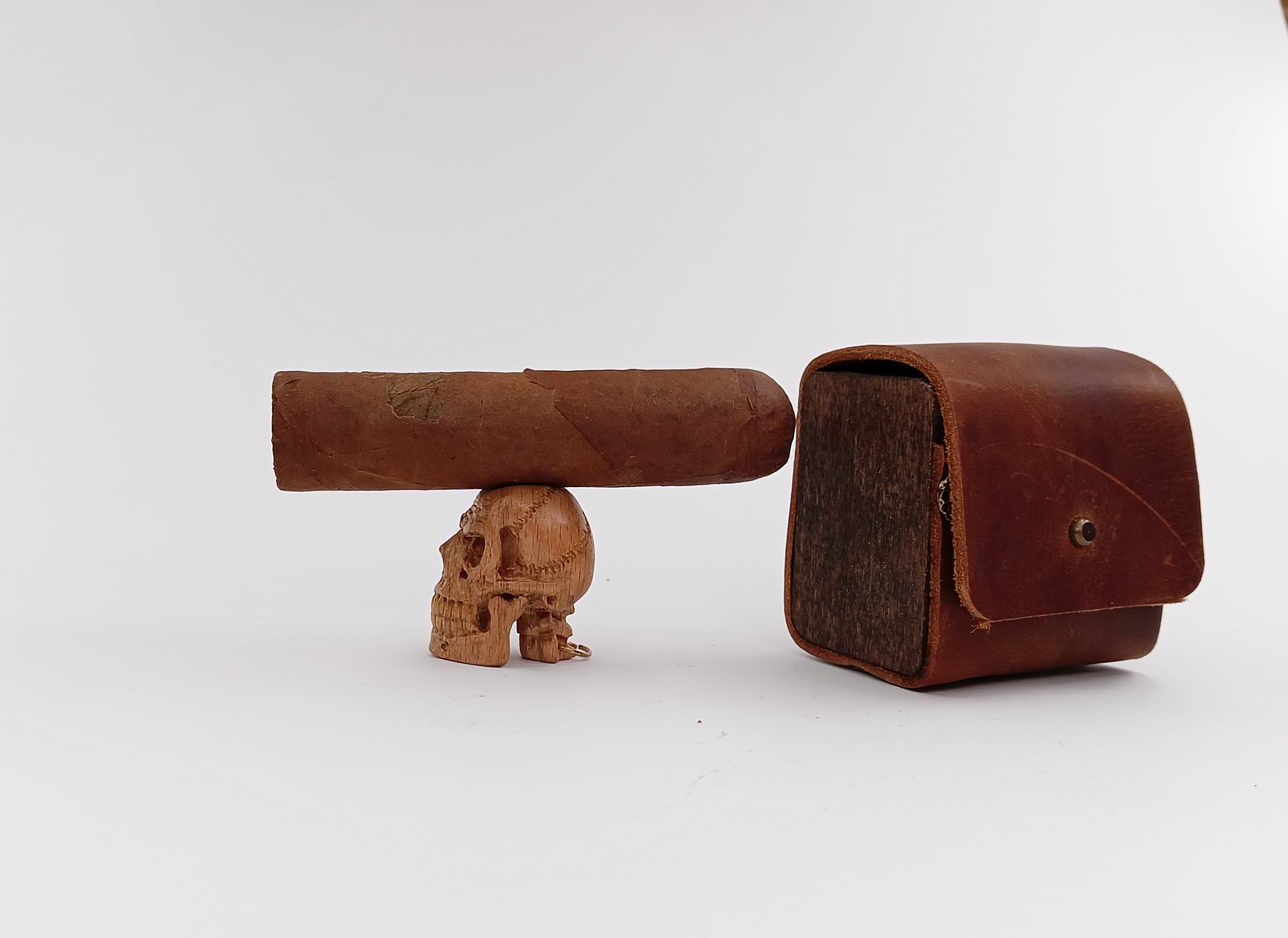 In Stock Skull Holder Cigar Holder Skull Head Cigar Holder - Etsy