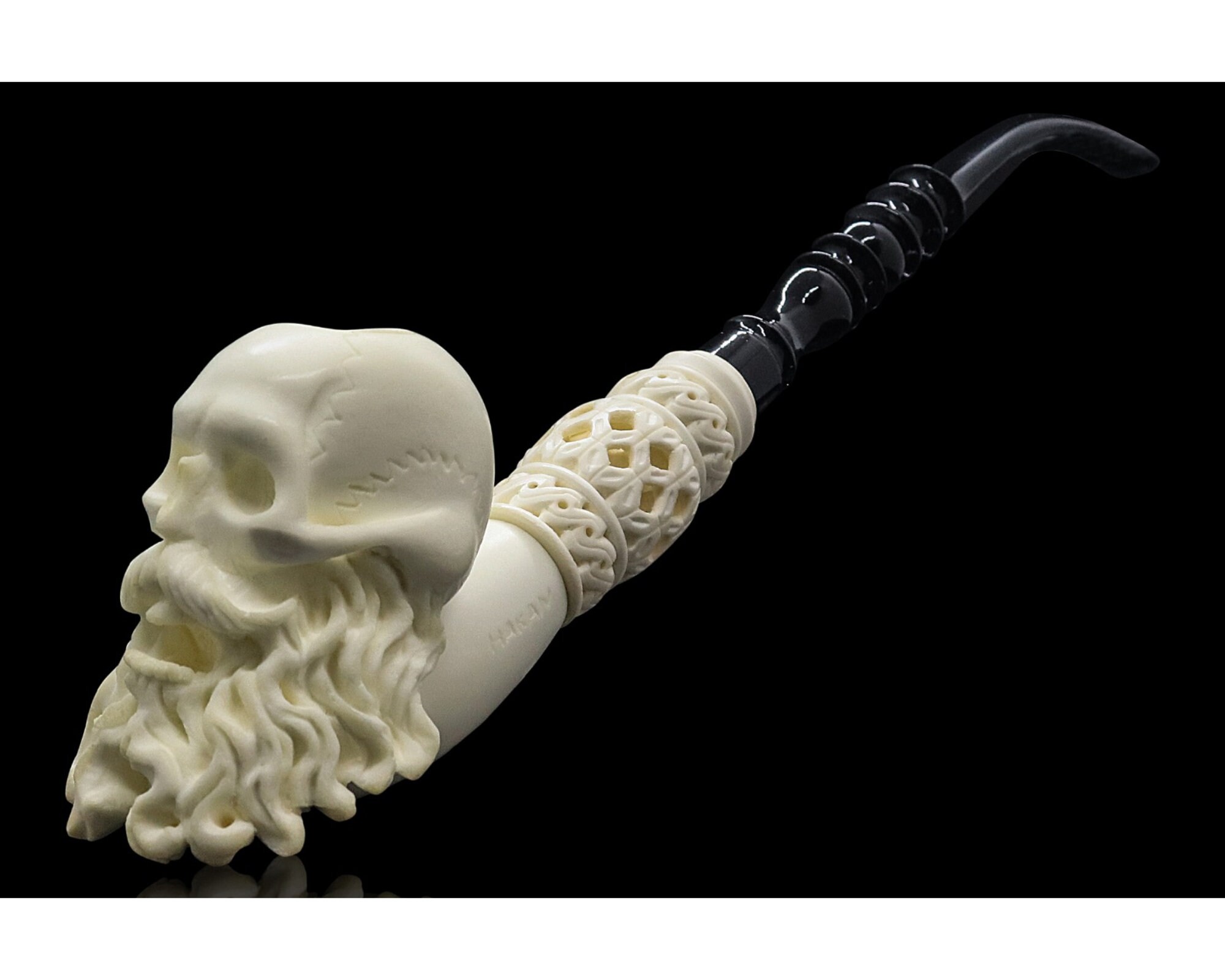 Skull Head Pipe, Customized Skull Pipe, Death's Head Pipe, Handmade ...