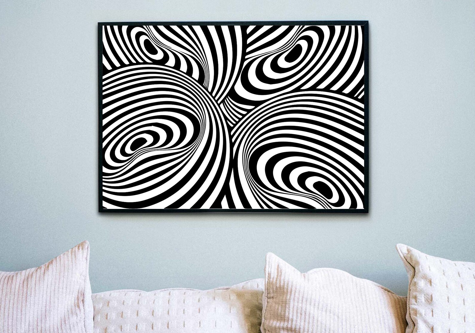Premium Optical Illusion Abstract Wall Art Home Decor | Etsy