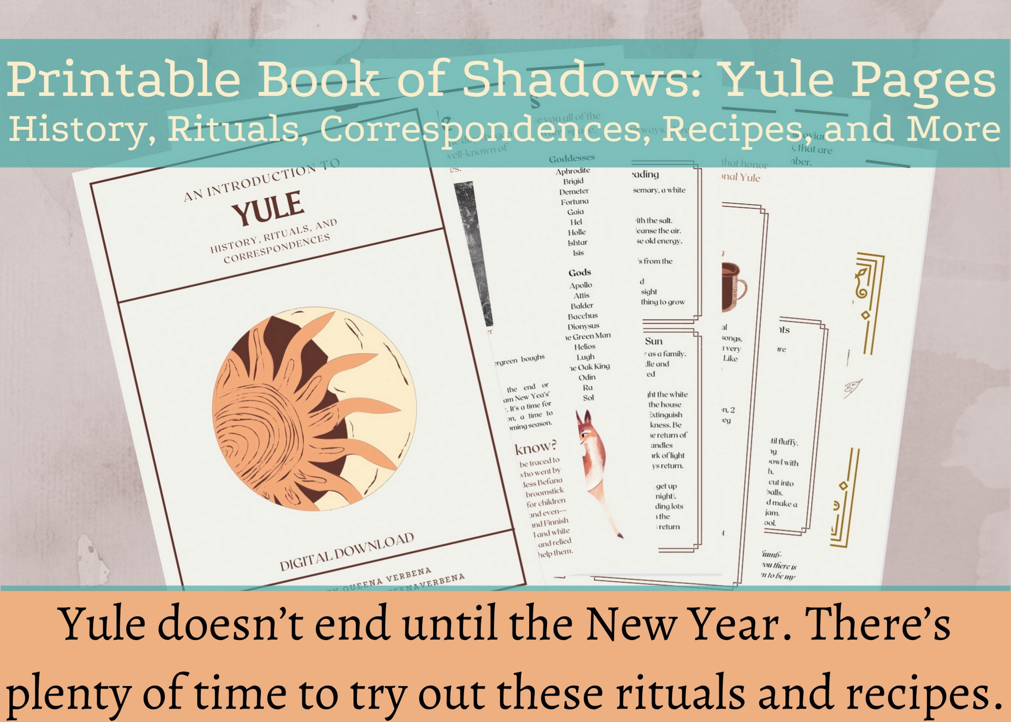 Yule—book of Shadows/grimoire—digital Download - Etsy