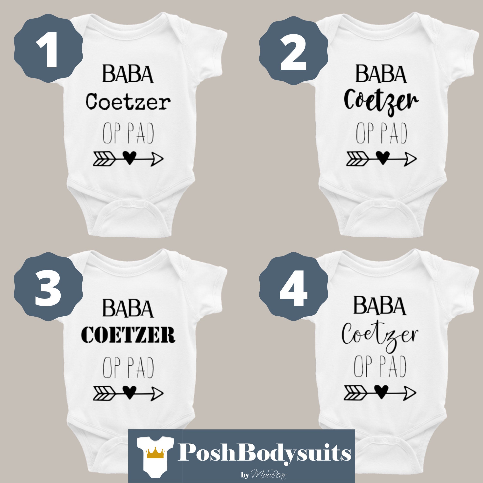 Personalised Afrikaans Pregnancy Announcement Onesies® Baba | Etsy