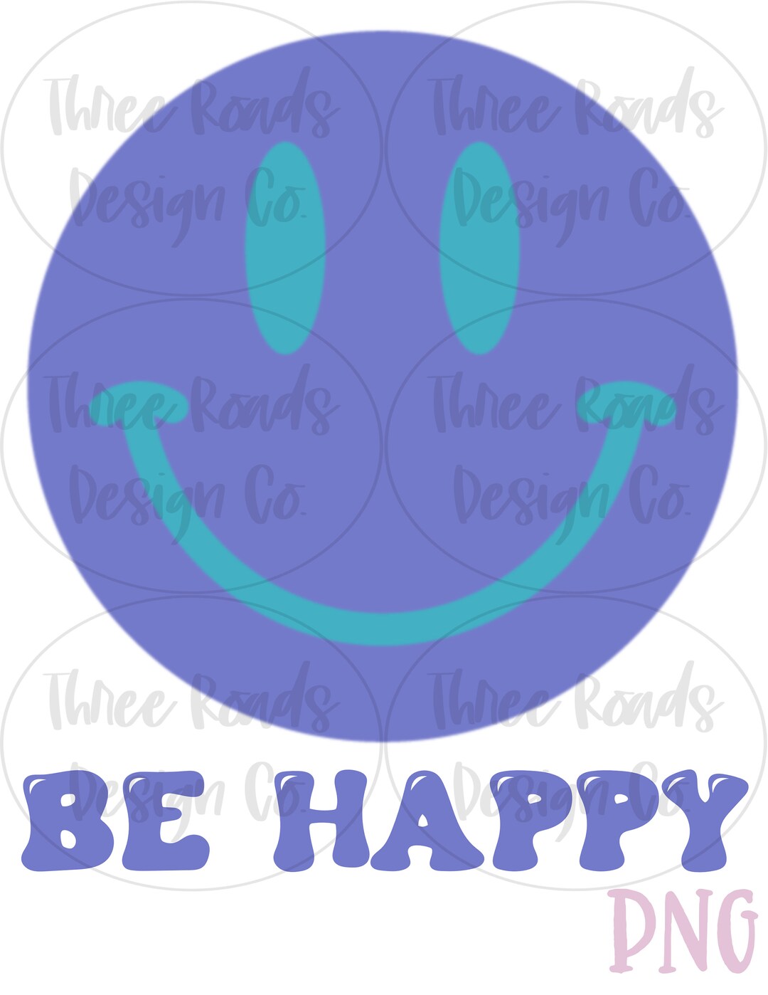 Be Happy Smiley Face Digital Clip Art Png for Sublimation - Etsy