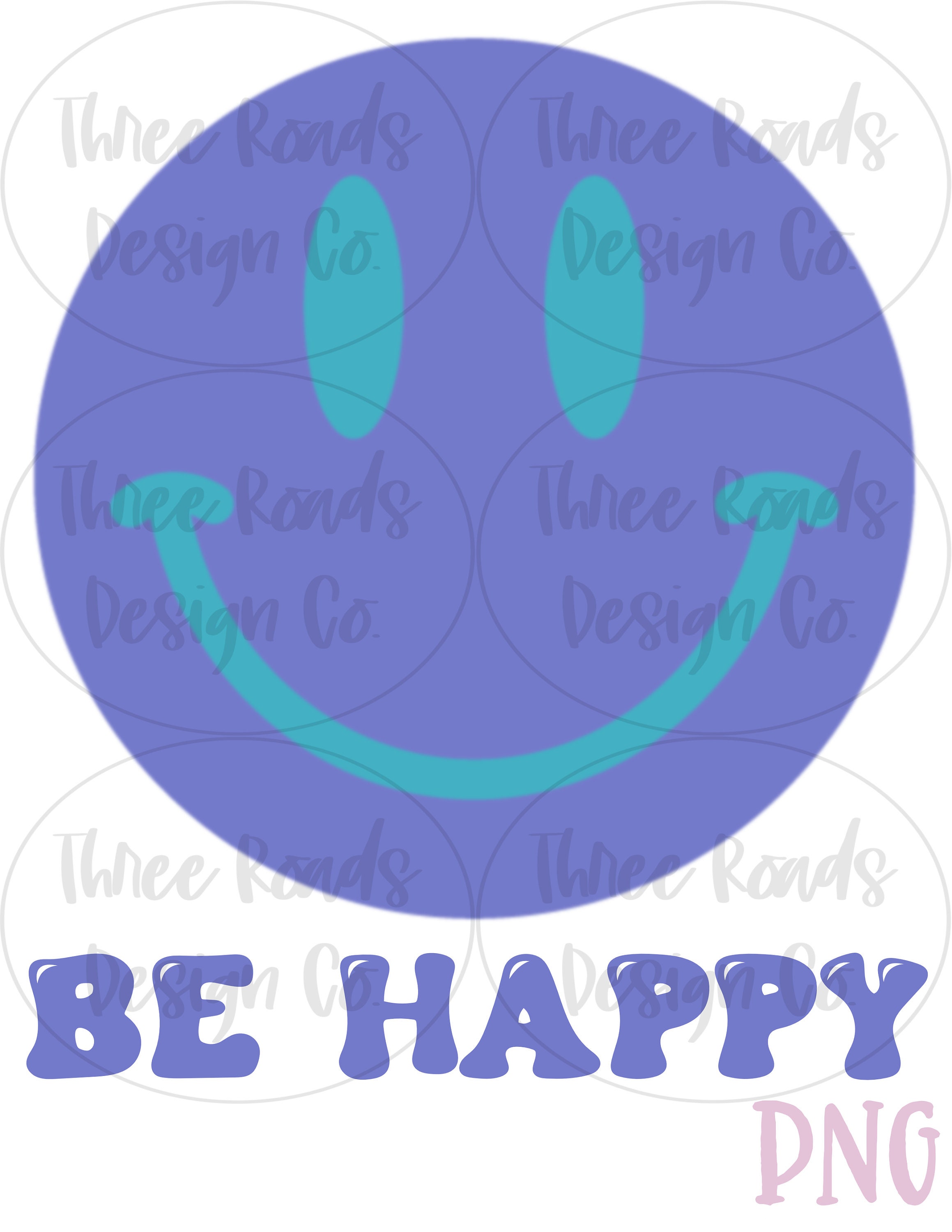 Be Happy Smiley Face Digital Clip Art Png for Sublimation - Etsy