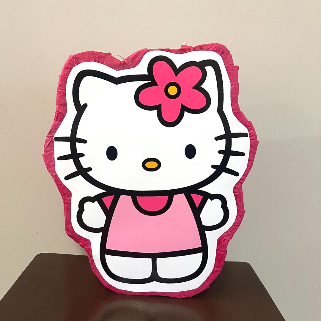 Hello Kitty Pinata 15.5x13x4 Hello Kitty Birthday Party - Etsy