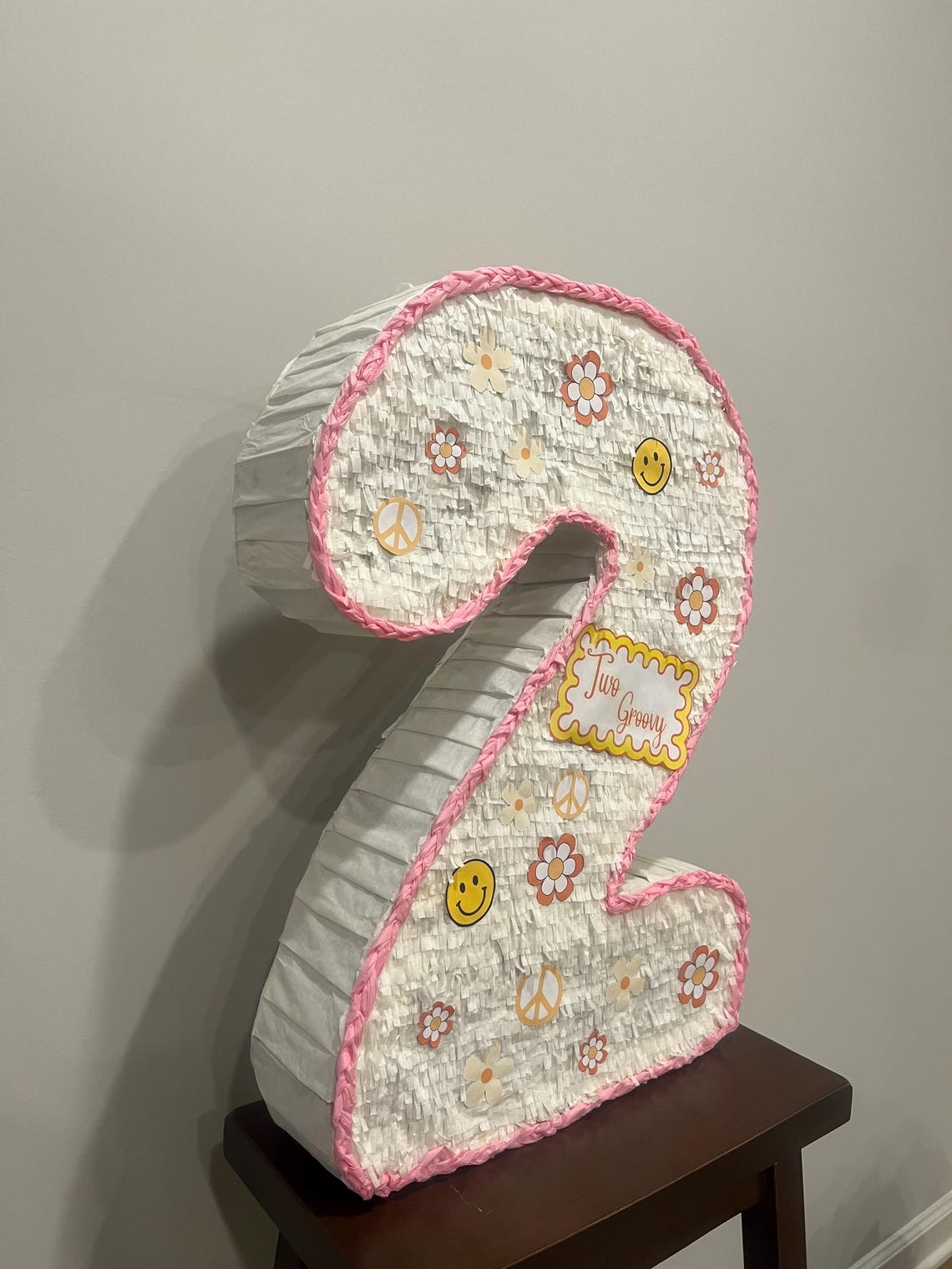 Number 2 Pinata Two Groovy Pinata 23x16x4 - Etsy