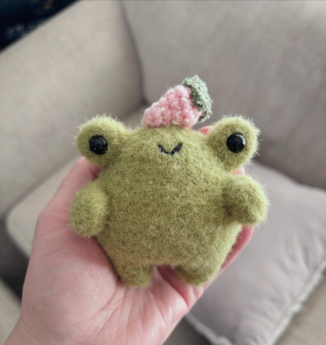 Crochet Frog • Frog Plushie • Frog Ball • Orb Frog • Stuffed Animal ...