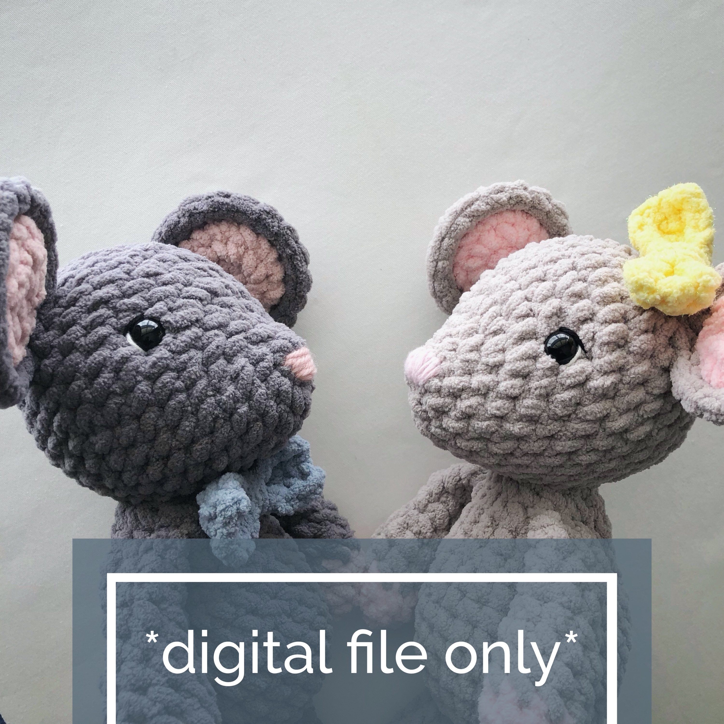 Alina the Mouse Ian the Mouse Crochet Mouse Pattern Mouse Plushie Mouse ...