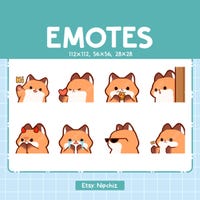 Animated Emote Chibi Cow Getting Pinched in the Cheek Cartoon Emote for ...