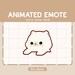 Animated Emote Polar Bear Slapping a Table - Adorable Chibi Emote ...