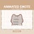 Animated Emote Chibi Siamese Cat is Clapping His Hand / Kawaii Emote ...
