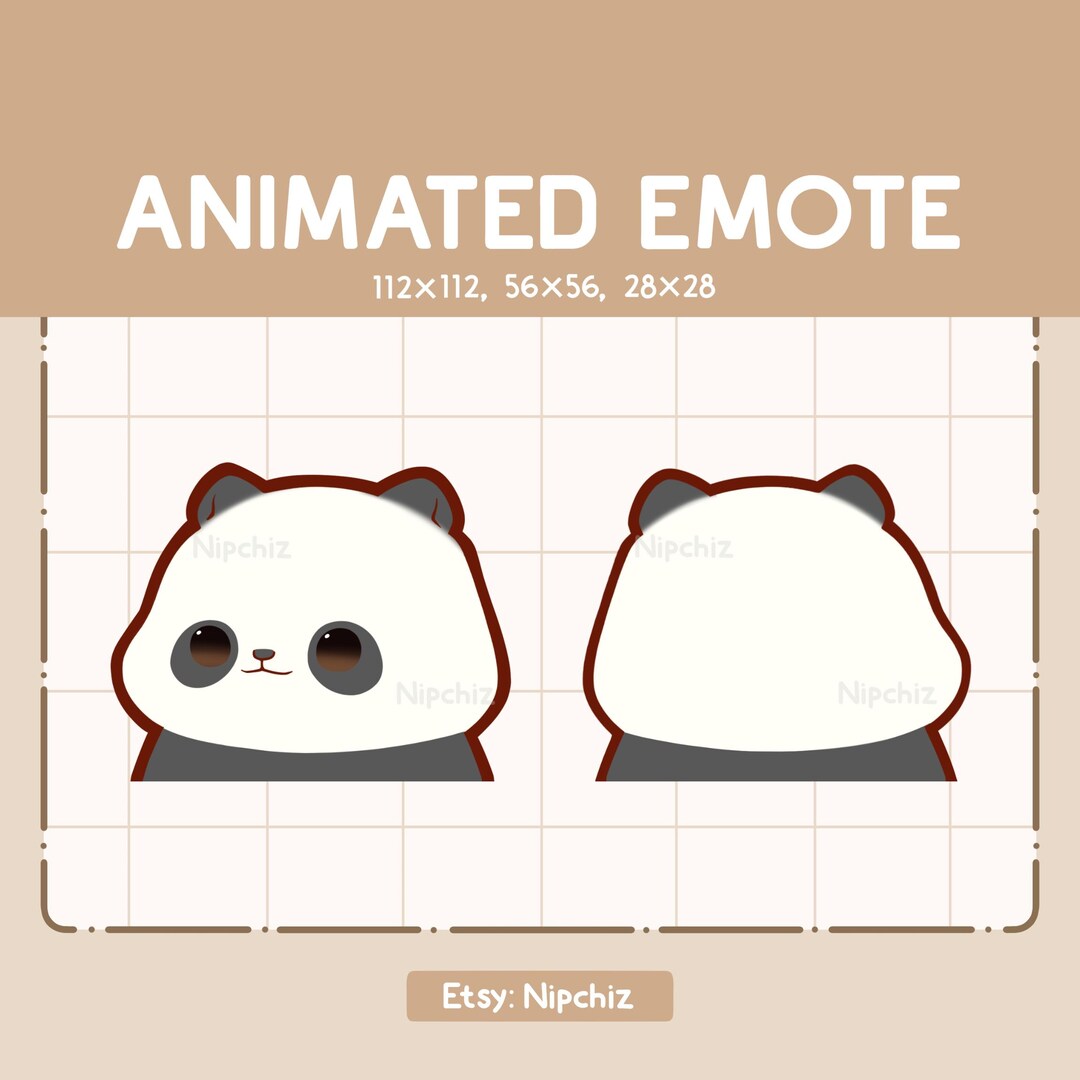 Animated Emote Adorable Panda is Spinning in Circle - Adorable Emote ...