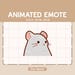 Animated Emote Cute Gray Mouse Shaking Head Emote / Adorable Chibi ...