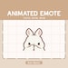 Animated Emote Rabbit Has a Plan With Scheming Face / Adorable Cartoon ...