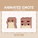 Animated Emote Cute Stoat Lifting His Thick Fabulous Eyebrows / Chibi ...