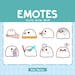 Animated Emote Cute White Cat / Shaking Head Emote / Emote for Streamer ...