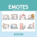 Emotes Hammerhead Shark / 8 Cute Emotes for Streaming / Digital / Chibi ...