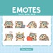 Animated Emote Cute White Cat / Shaking Head Emote / Emote for Streamer ...