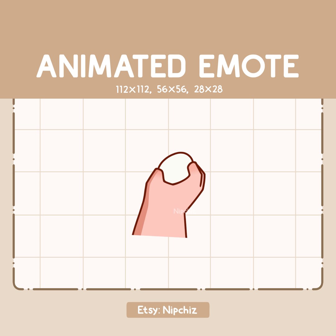 Animated Emote Hand is Thowing an Egg Until It is Cracked - Cartoon ...