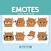 Snow Leopard Emotes / 8 Cute Snow Leopard Bundle / Emotes for Streamer ...