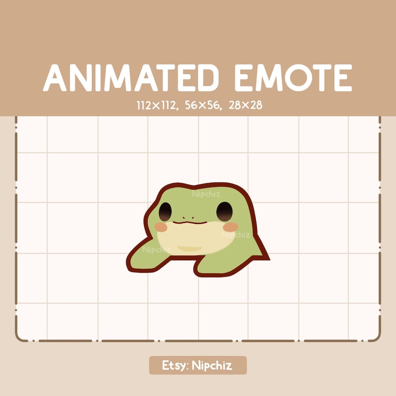 Animated Emote Cute Frog Slapping a Table - Adorable Cartoon Emote ...