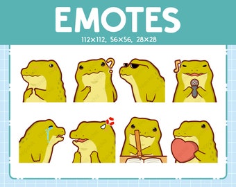 Stoat Emotes / Cute Emoji Pack / 8 Stoat Emotes for Streaming - Etsy
