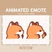 Animated Chibi Fox Punching Fast Emote - Adorable Funny Emote - Cartoon ...