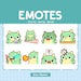 Animated Emote Frog is Nodding His Head / Ready to Use / Emote for ...