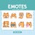 Animated Emote Cute White Goat Waving Hello Emote Hi Emote Emote for ...
