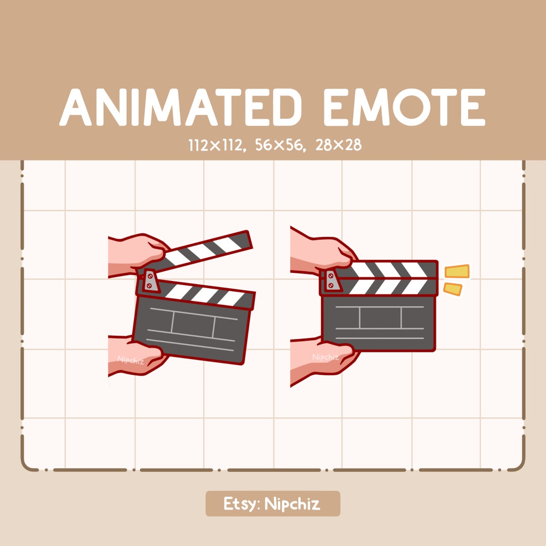 Animated Cute Hands Holding and Open Clapperboard Emote/ Emote for ...