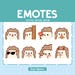 Hedgehog Emotes / 8 Cute Hedgehog Bundle / Emotes for Streamer Kawaii ...
