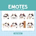 Cute Cow Emotes 8 Pack / Chibi Cow Emotes for Streamer / Kawaii Emoji ...