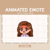 Animated Emote Cute Cat Has a Plan With Scheming Face / Emote for ...