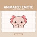 Animated Emote Adorable Axolotl Has a Plan With Scheming Face / Emote ...