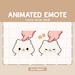 Animated Emote Polar Bear Getting Pressed on the Head / Cartoon Cute ...