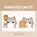 Animated Emote Cute Gray Tabby Cat is Knocking the Hammer - Adorable ...