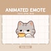 Snow Leopard Emotes (8) – Cute Emotes for Streamer – Chibi Snow Leopard ...