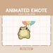 Animated Emote Chibi Highland Cow Lifting His Thick Fabulous Eyebrows ...