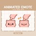 Animated Emote - Cute Pig Getting Pressed on the Head - Kawaii Animal ...