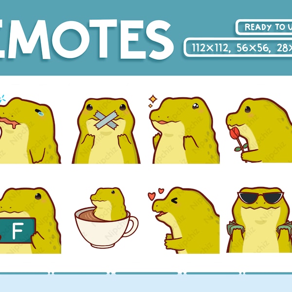 Alligator Twitch Emote - Etsy