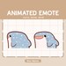Animated Emote Cute Whale Shark Turning Around / Cartoon Kawaii Emote ...