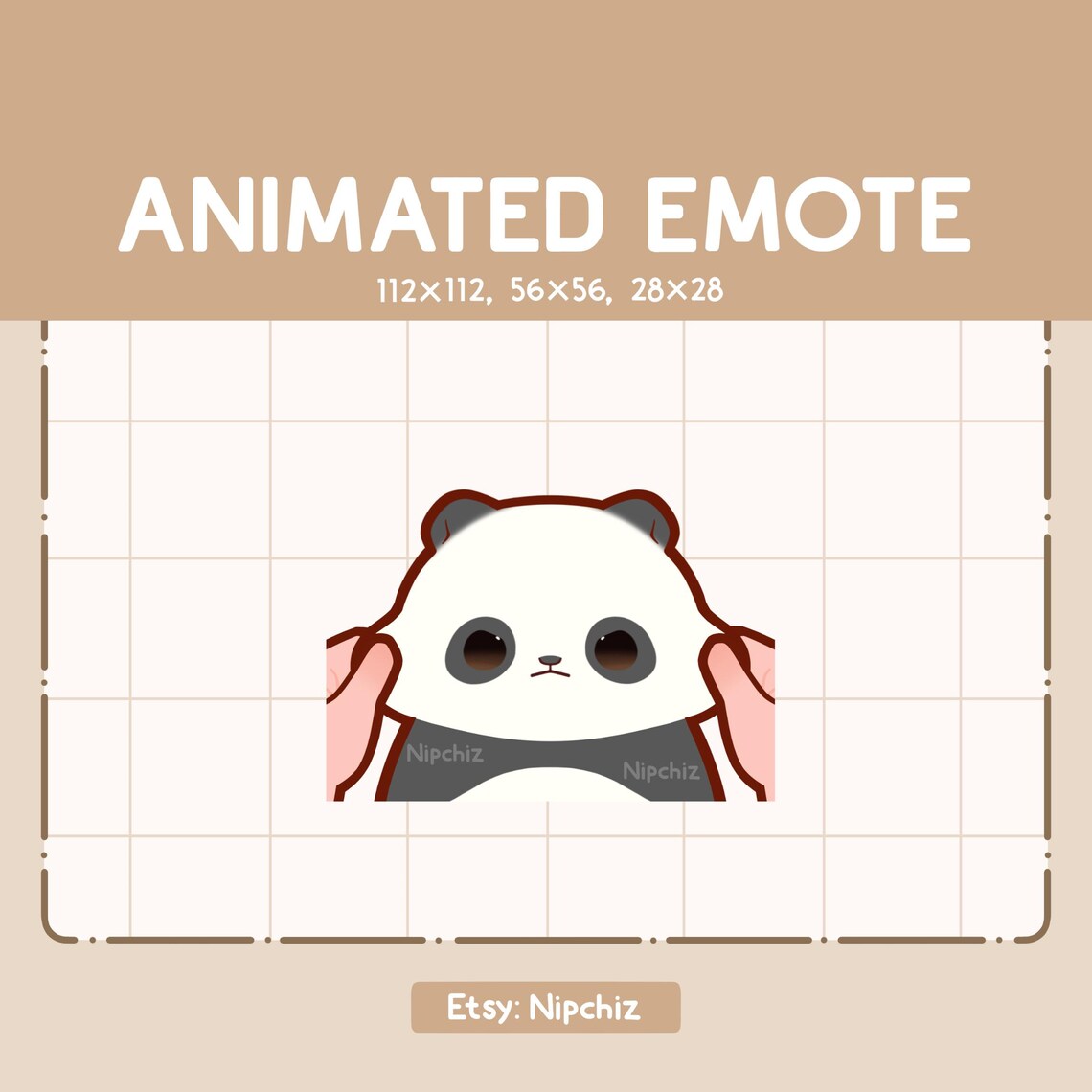 Animated Emote Chibi Hands Pinching Panda on the Cheeks / Kawaii Chibi ...