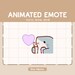 Animated Emote Cute White Cat / Shaking Head Emote / Emote for Streamer ...