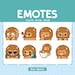 Lion Emotes for Streaming | Kawaii Animal Emoji | (8) Cute Lion Emote ...